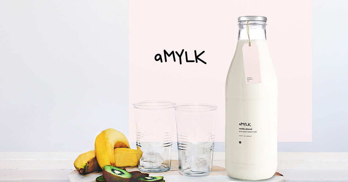 Alternative Milk Branding for aMYLK - FINE - Startup Food Brand ...